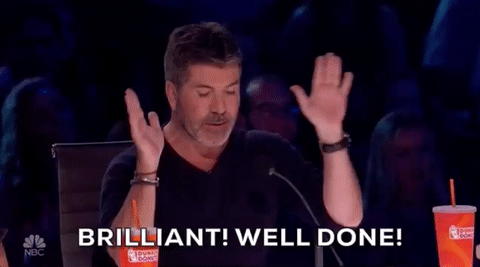 Brilliant! Well done! #ReactionGifs