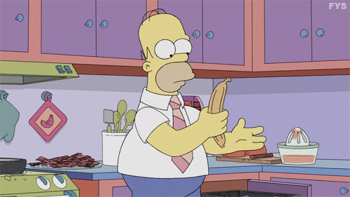 Mmm… Bacon. (The Simpsons) #ReactionGifs