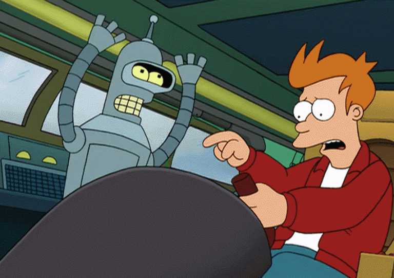 Panicked Babbling (Futurama) #ReactionGifs