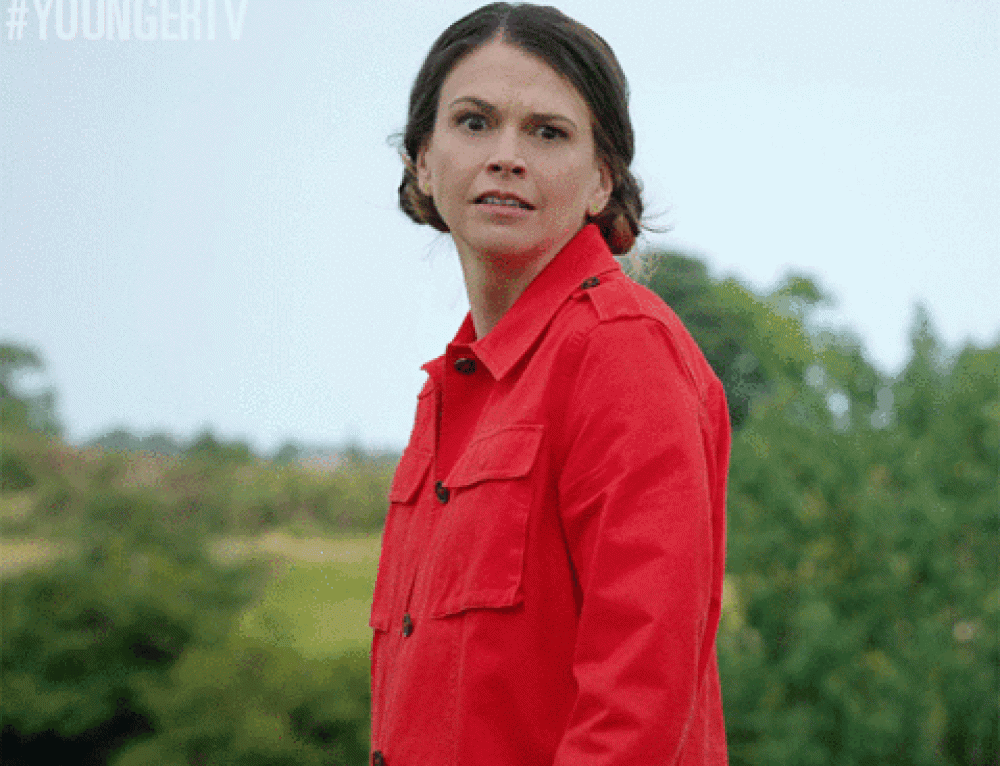 Creepy Santa winks at a Chloe and she doesn't like it #reactiongifs